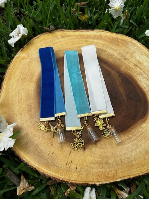 Charmed Grimoire Bookmarks: "Sea Witch" HANDMADE Set of 3